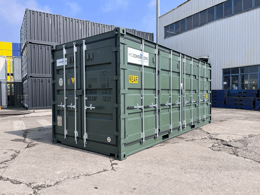 20 fot container med full sidoåtkomst, militärklass | MC Containers